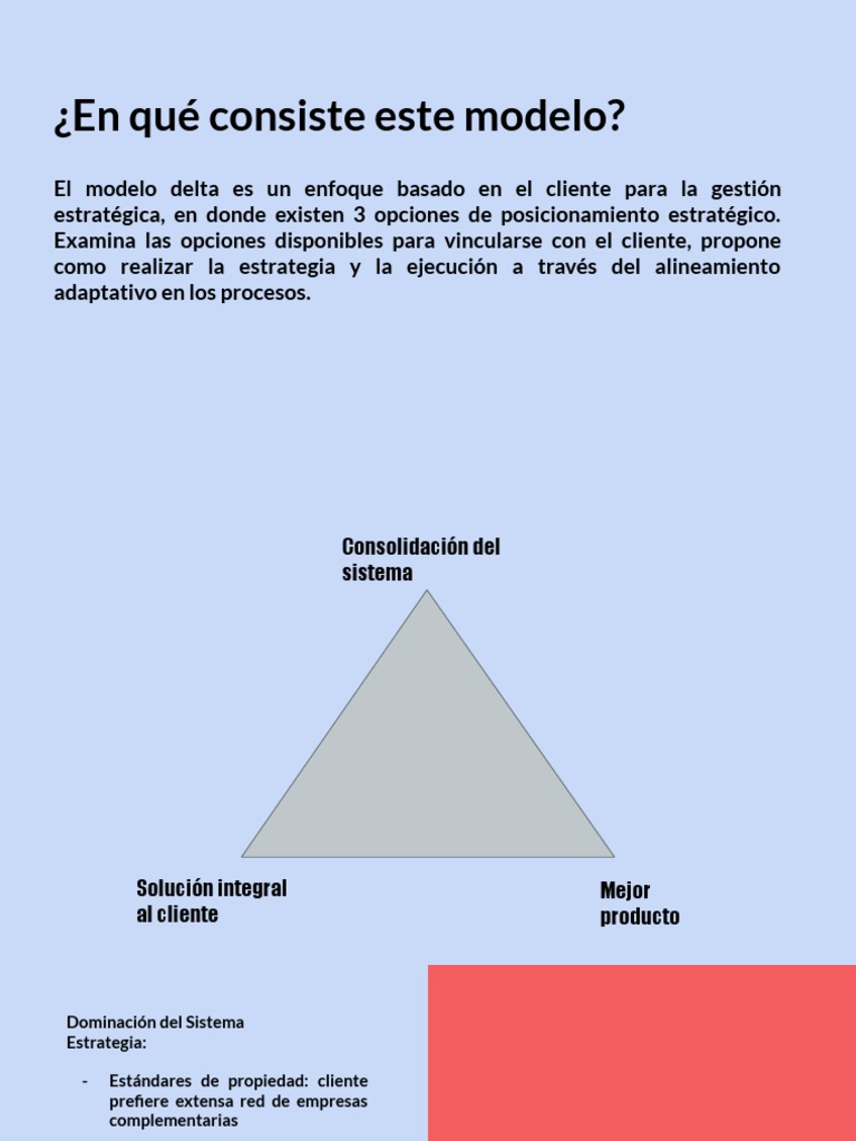 Modelo Delta | Descargar gratis PDF | Producto (Negocio) | Cliente