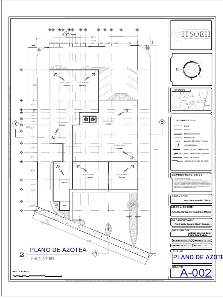 Plano de Azotea Arquitectónica | PDF