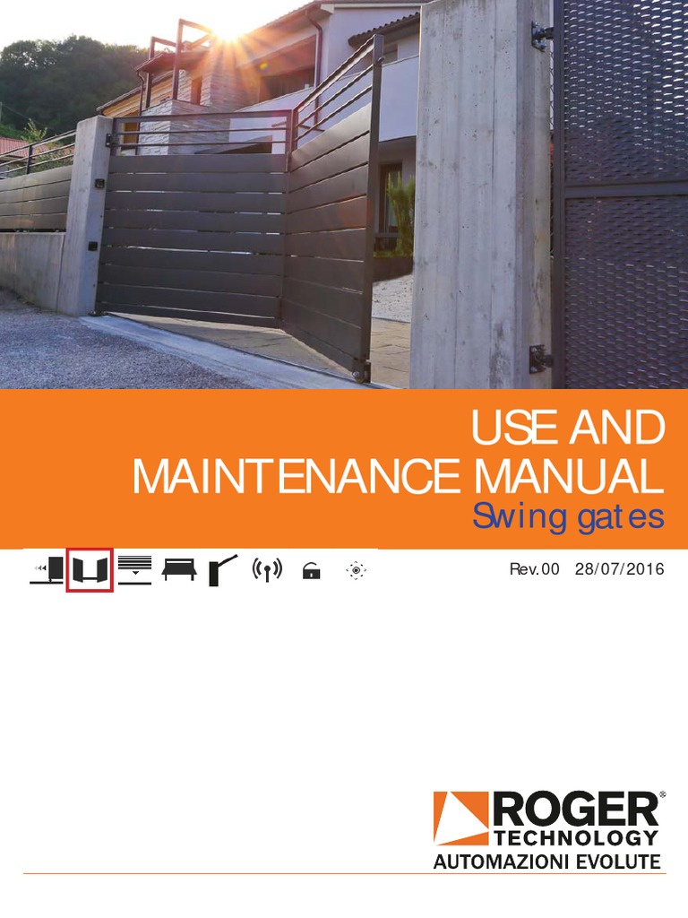 Safety and Maintenance Instructions for Swing Gates | PDF | Door ...