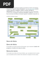 Interfaz de Excel | PDF | Microsoft Excel | Hoja de cálculo