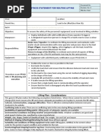 Method Statement For Lifting, Moving and Shifting Material at Site ...