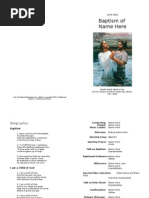 Baptism Program Template | PDF | Baptism | The Church Of Jesus Christ ...