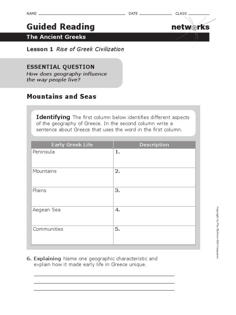 Chapter 7, Lesson 1 | PDF | Mycenaean Greece | Ancient Greece