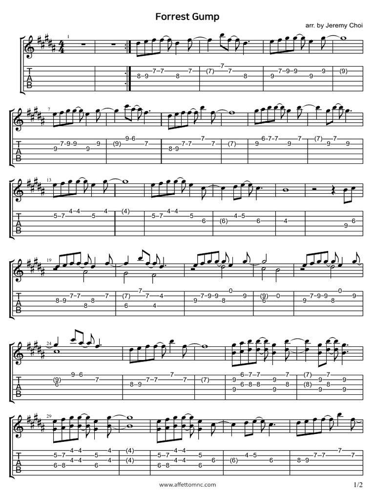 Duet - Forrest Gump 1st | PDF