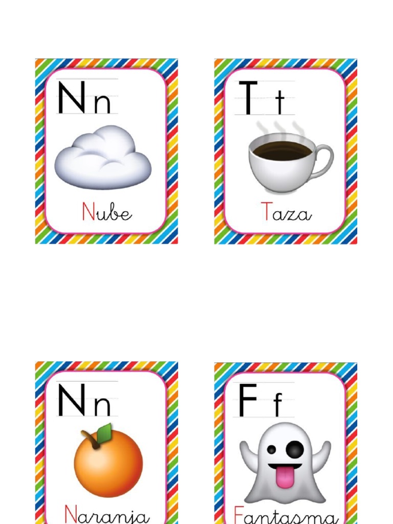 Flashcard Vocales | PDF