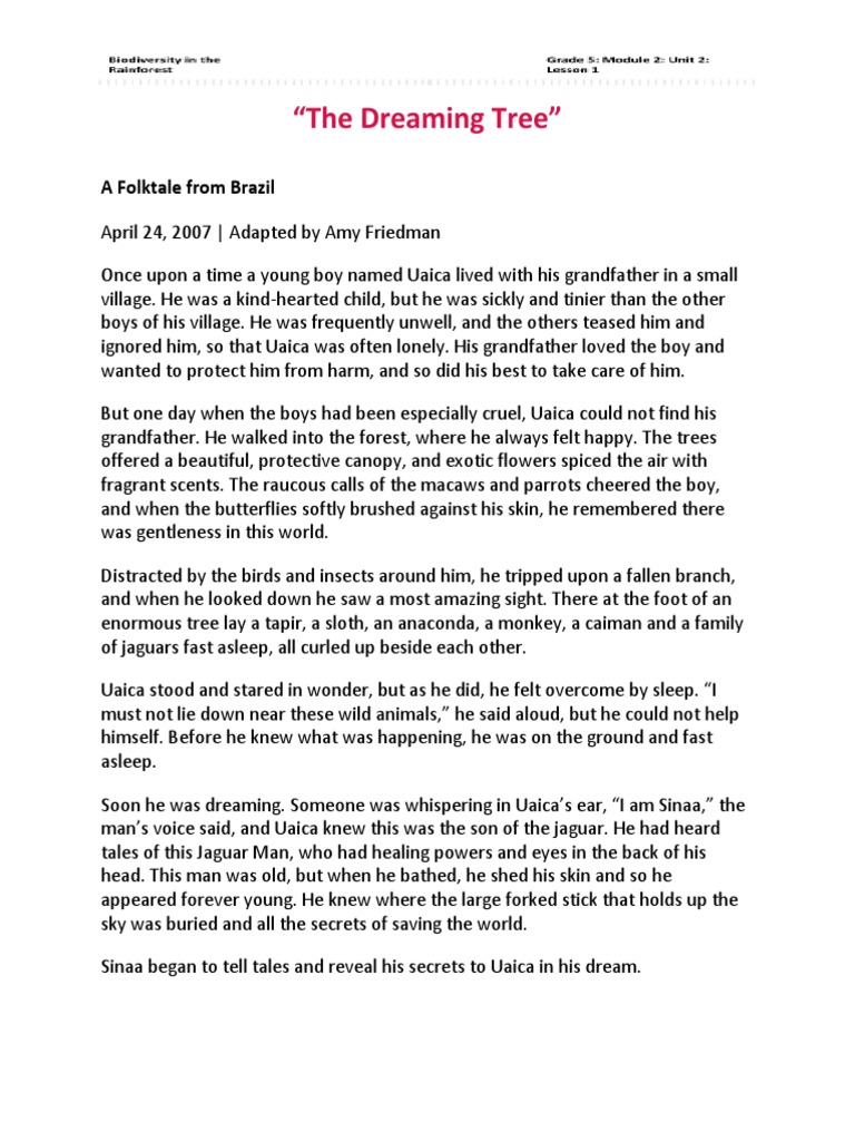 The Dreaming Tree | PDF