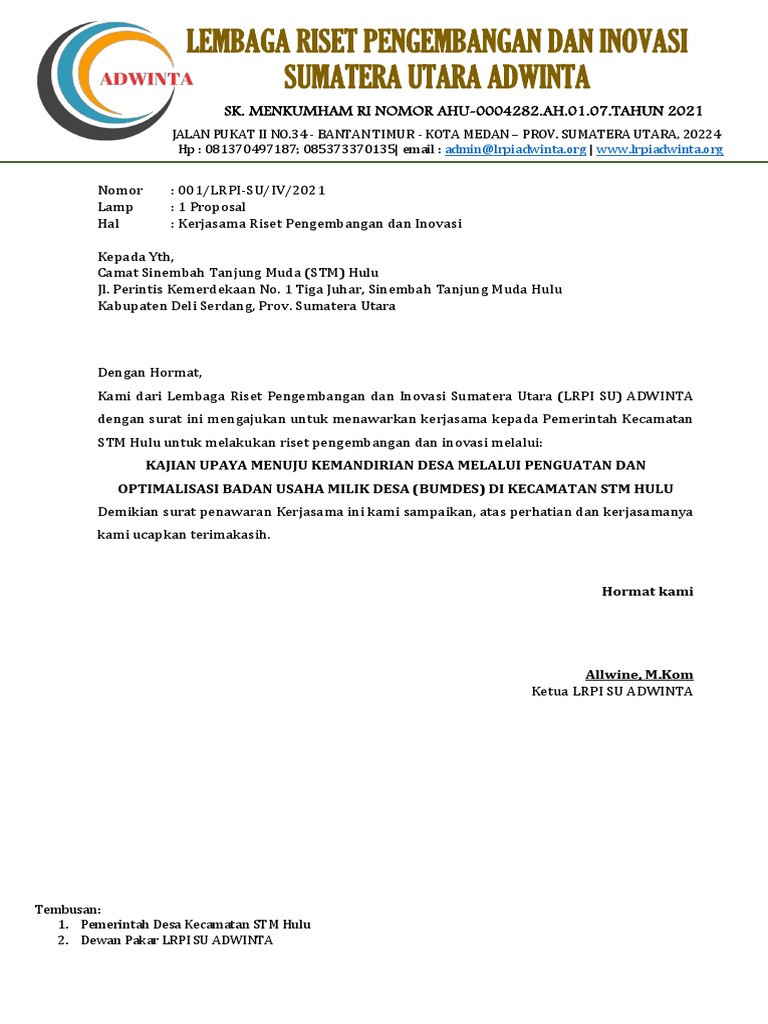 Surat STM HULU | PDF