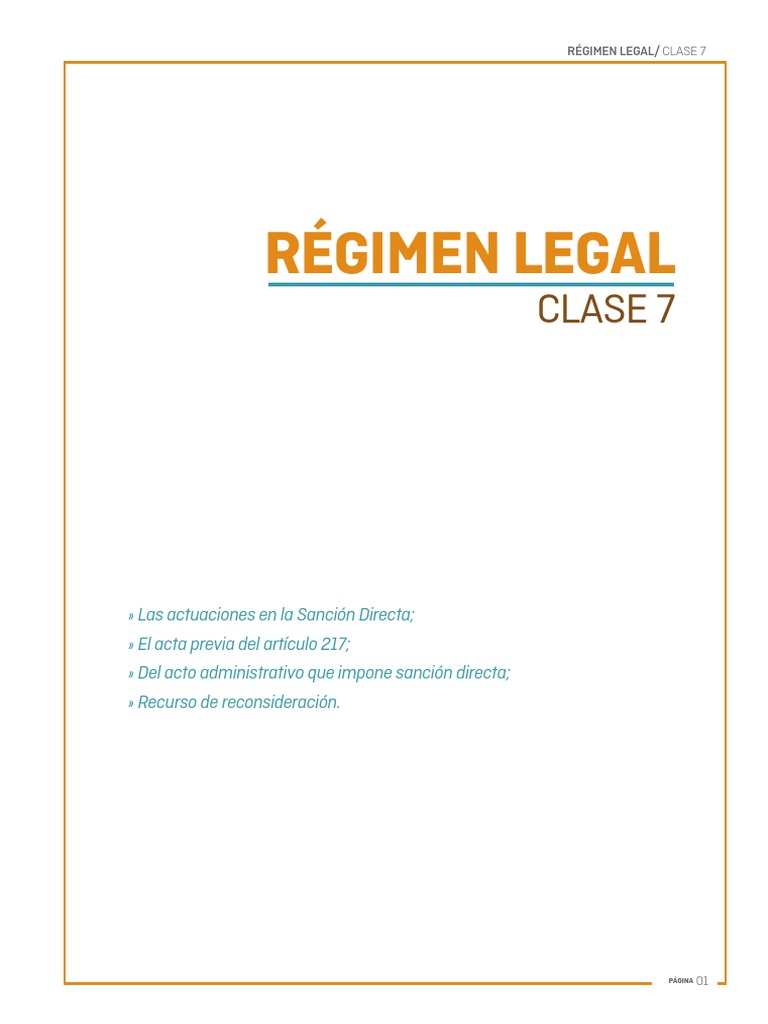 Regimen Legal - Clase 7 | PDF | Justicia | Crimen y violencia