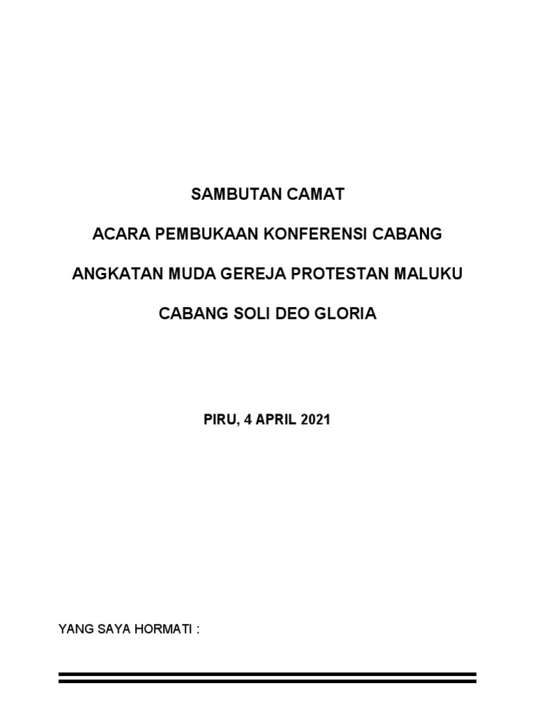 Sambutan MPPC | PDF