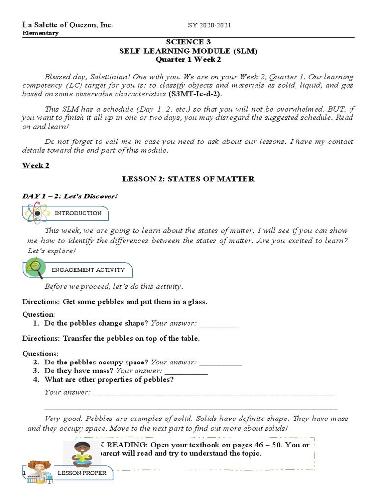 Science Grade 3 | PDF | Ductility | Liquids