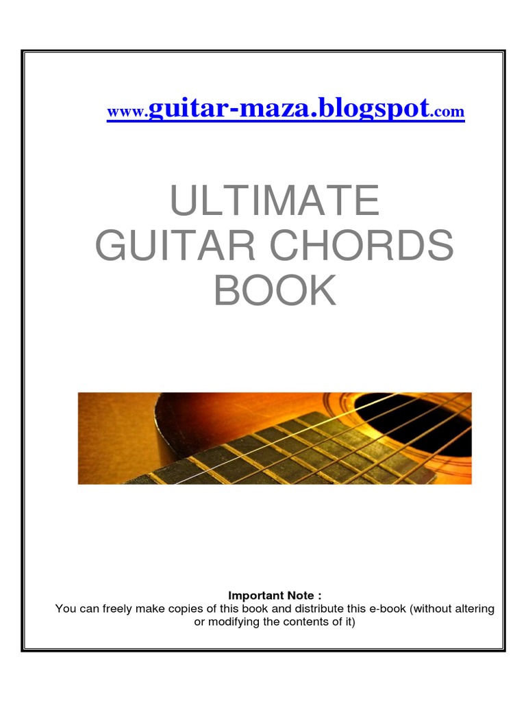 Ultimate Guitar Chords Book PDF | PDF | Language Arts & Discipline ...