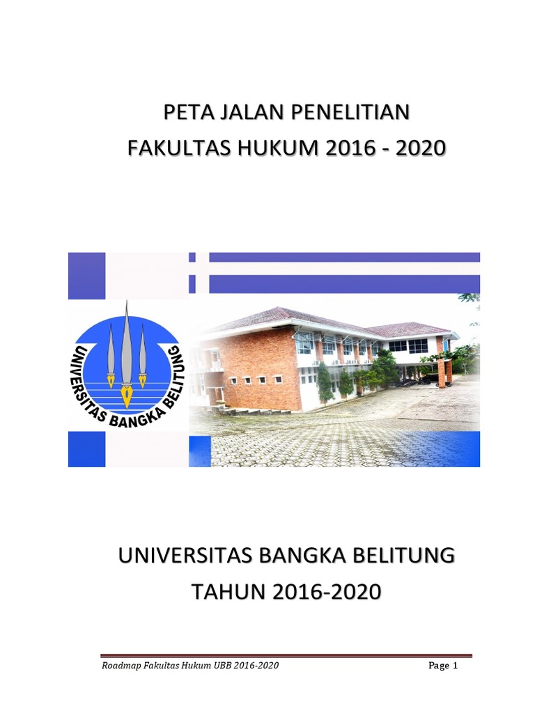 Roadmap Penelitian FH UBB 2016-2020 | PDF