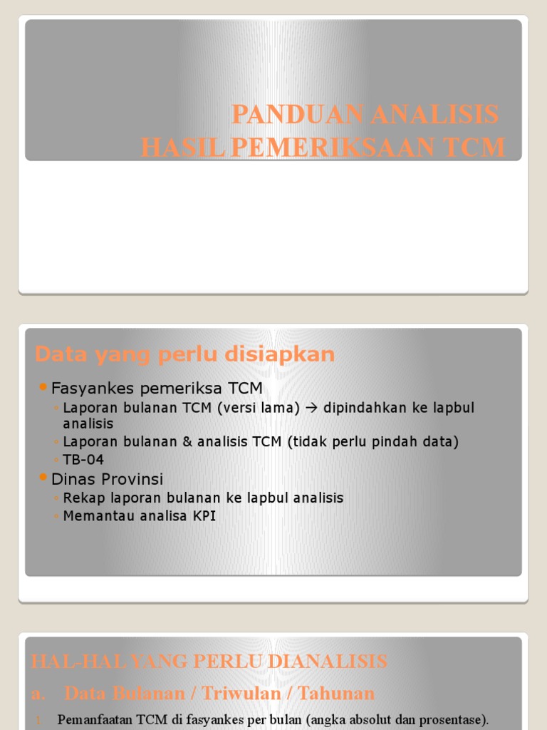 Analisis Hasil Pemeriksaan TCM TB | PDF