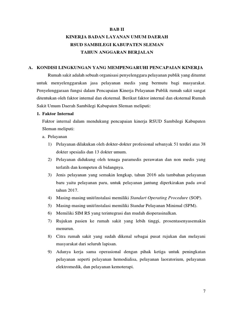 Contoh Penyusunan BAB II RBA | PDF