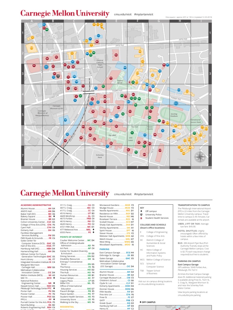 A C E G I B D F H: Cmu - Edu/visit #Mytartanvisit | PDF | Carnegie ...