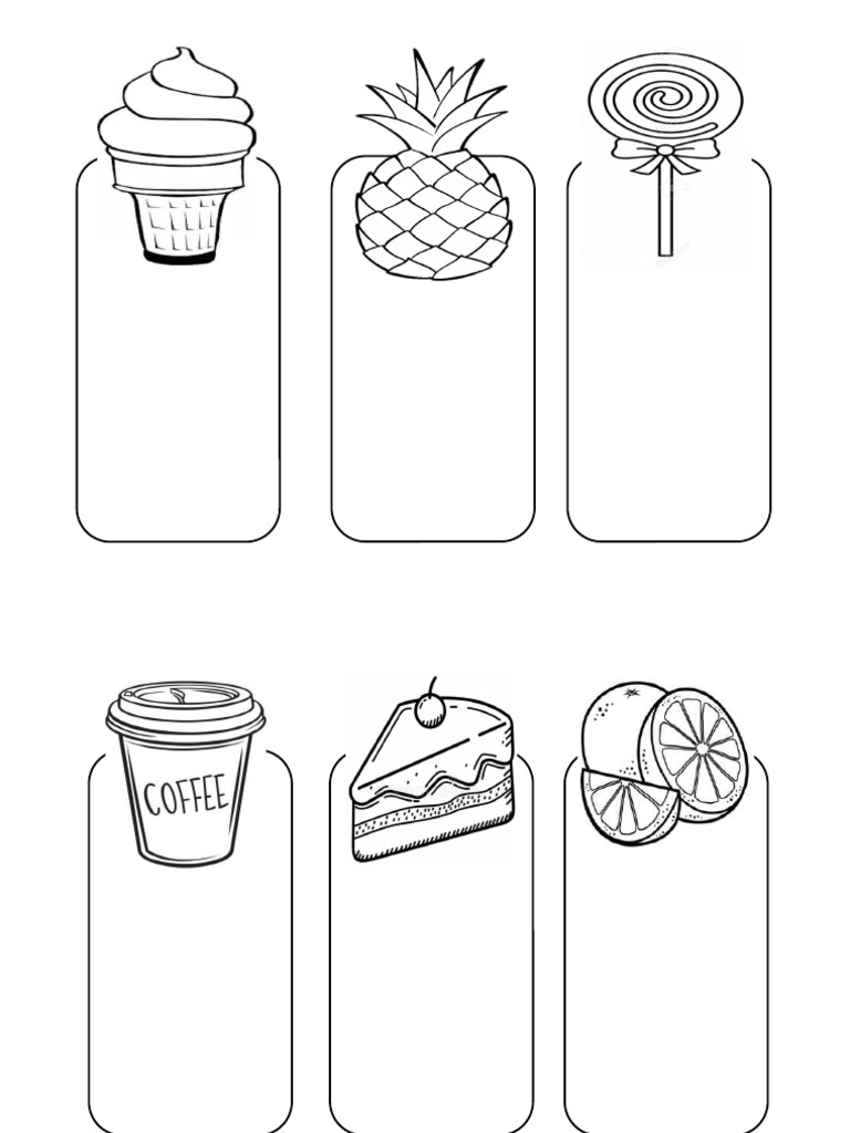 Template Penanda Buku | PDF