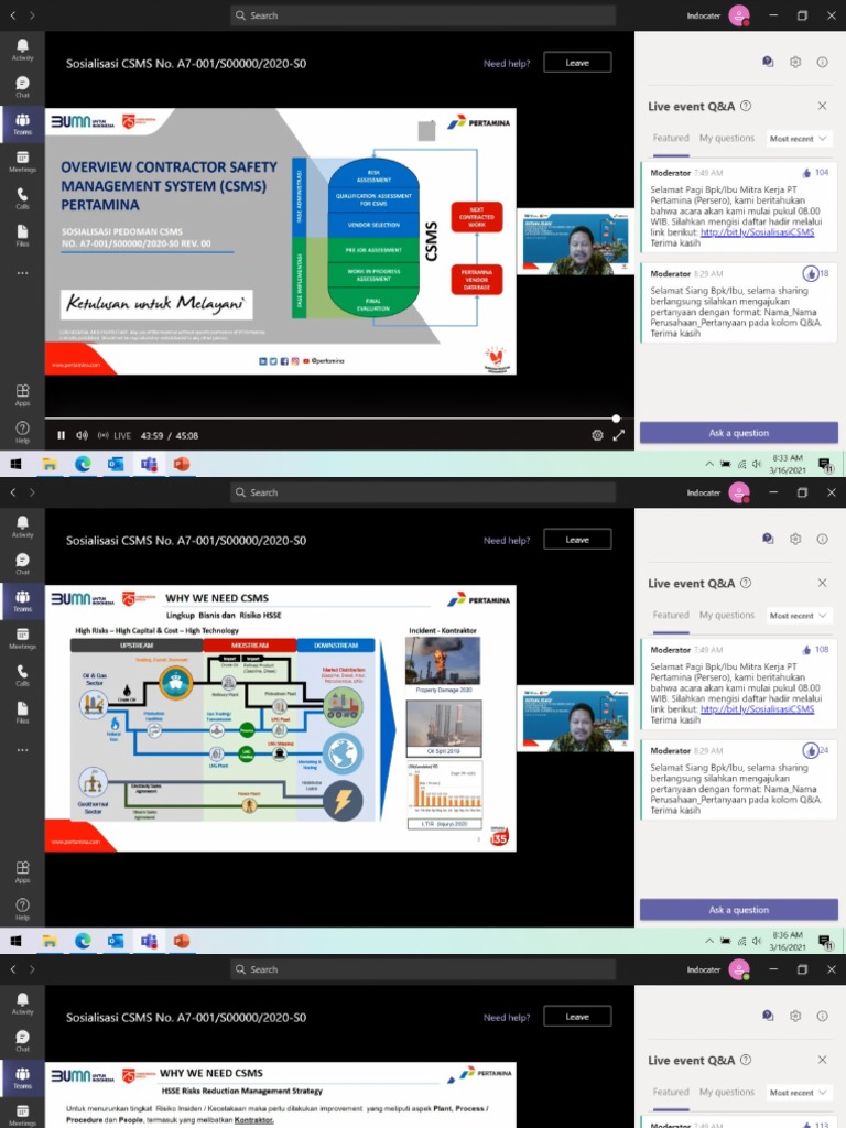 Materi Csms 2020 Pertamina | PDF