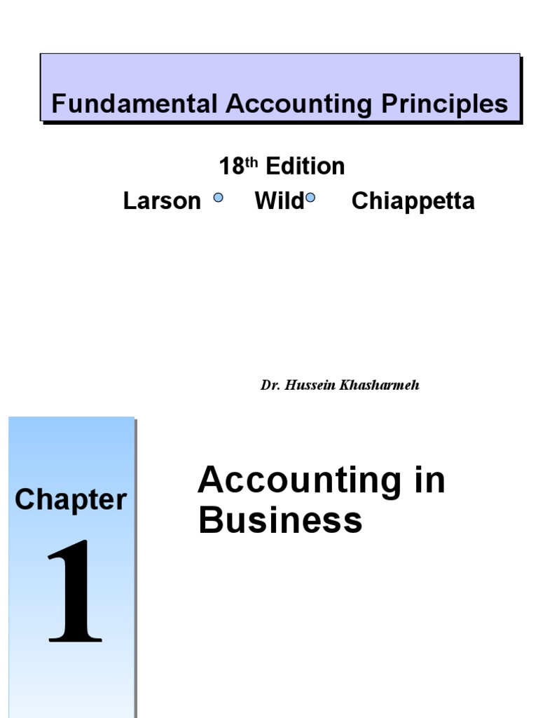 Fundamental Accounting Principles Fundamental Accounting Principles ...