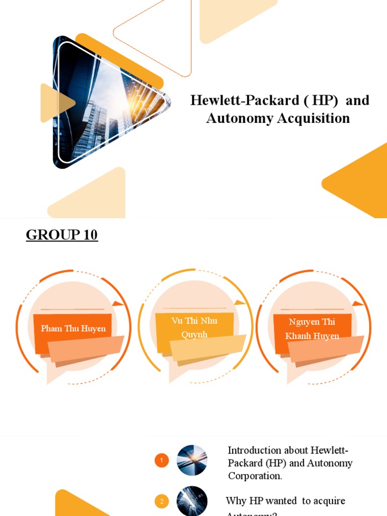 Hewlett-Packard (HP) and Autonomy Acquisition | PDF | Goodwill ...