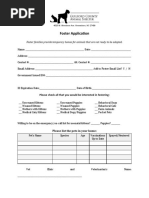 Pet Foster Care Agreement Template | PDF | Pet | Caregiver