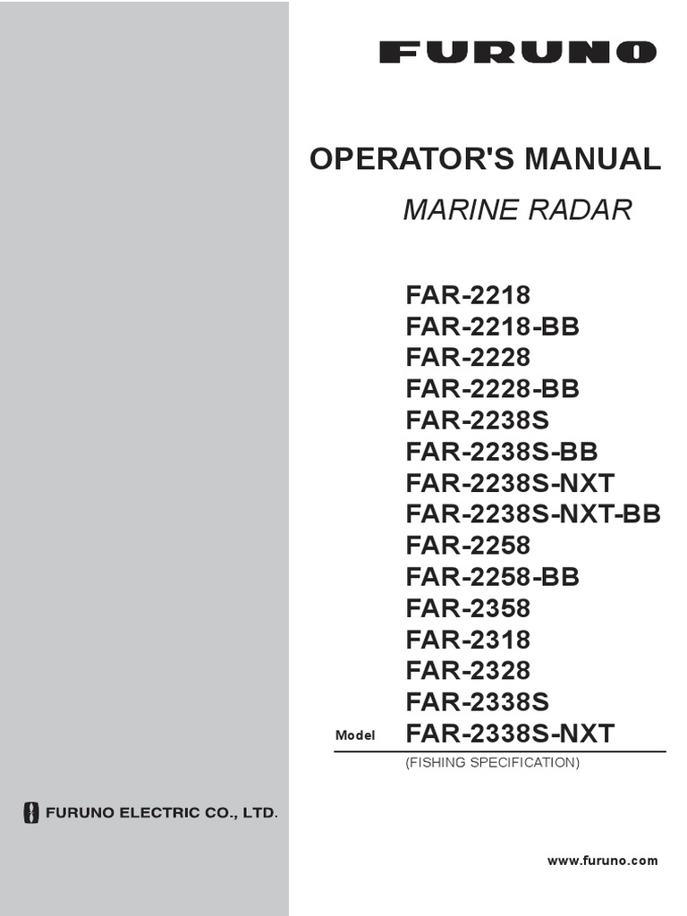 Furuno-Marine Radar Om | PDF | Menu (Computing) | Radar
