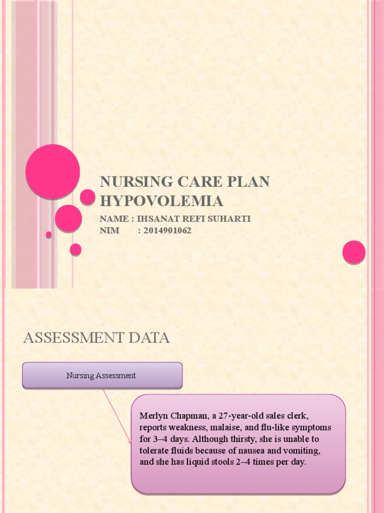 Nursing Care Plan for Hypovolemia | PDF | Electrolyte | Clinical Medicine