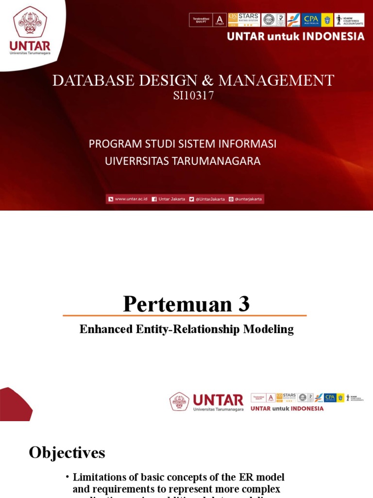 Database Design & Management: Program Studi Sistem Informasi ...