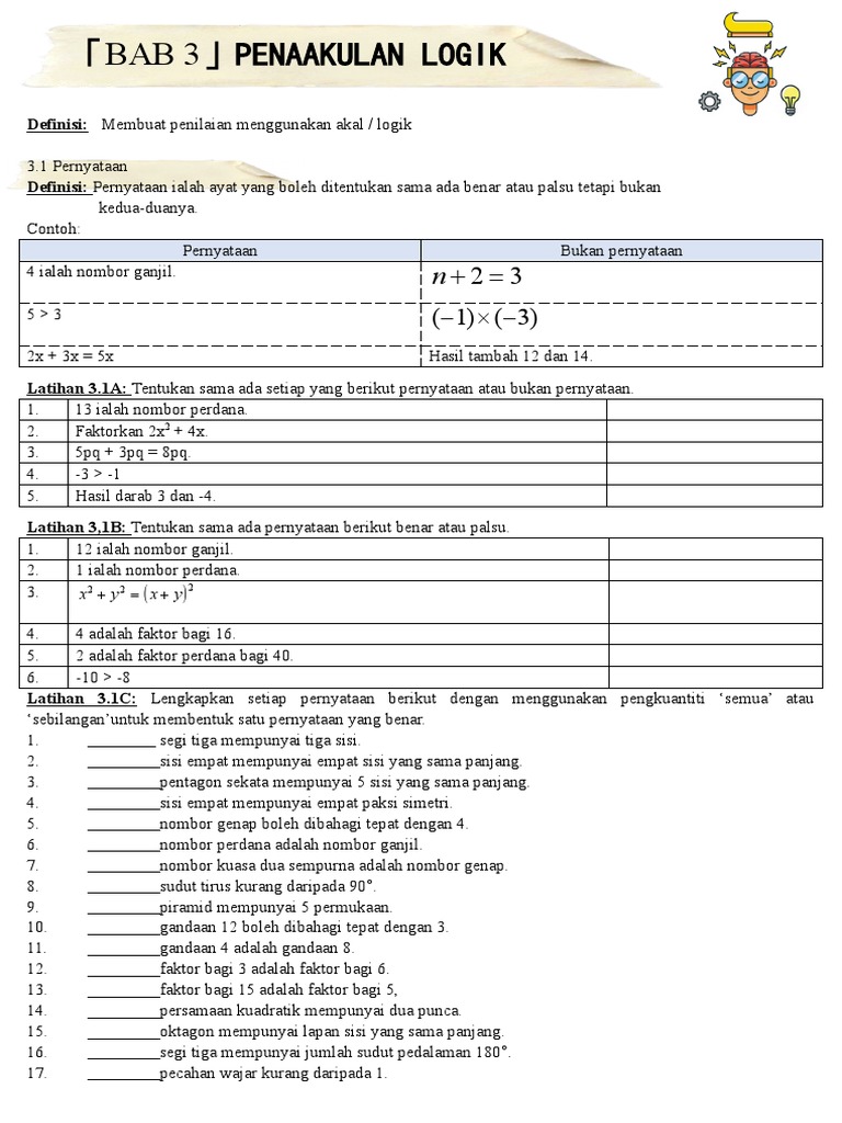 1 Penaakulan Logik | PDF