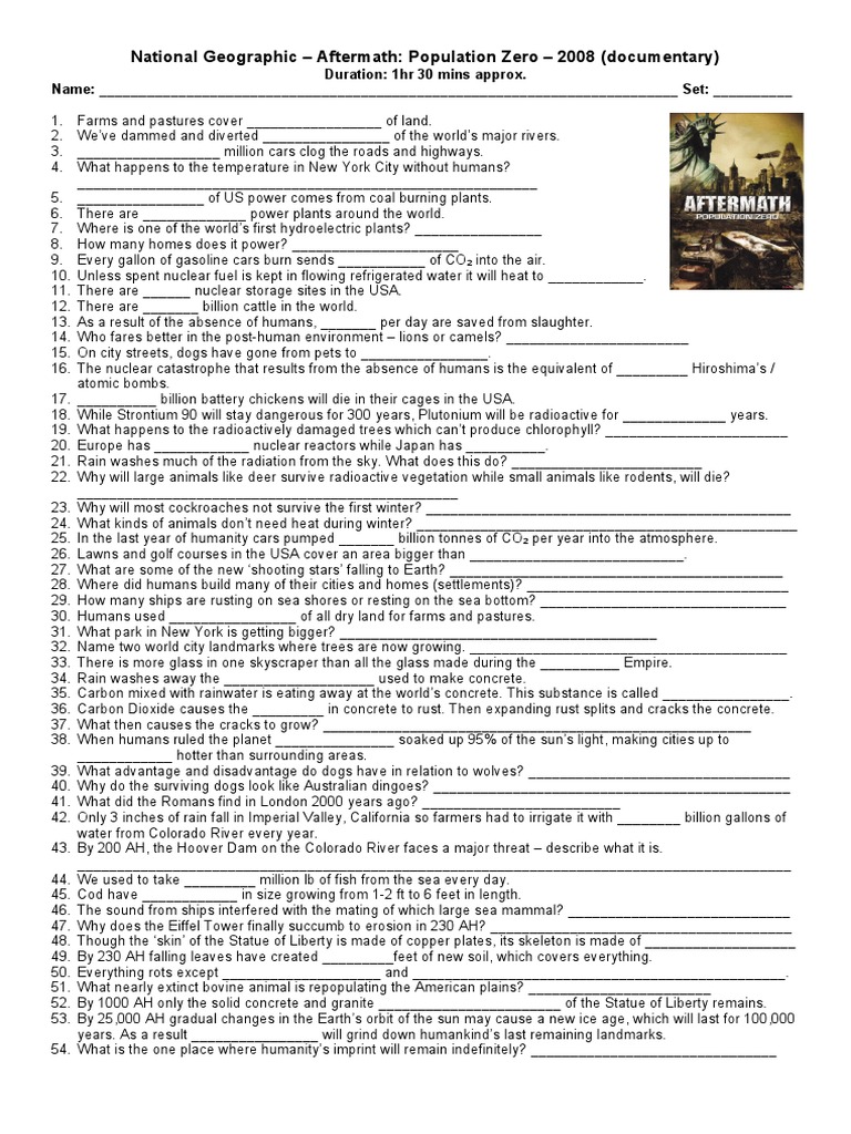 National Geographic - Aftermath: Population Zero - 2008 (Documentary) | PDF | Dam | Water