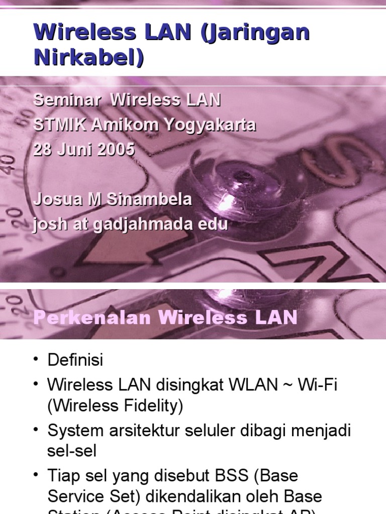 Presentation Wireless Network | PDF