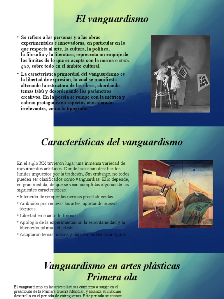 El Vanguardismo | PDF | Vanguardia | Arte contemporáneo