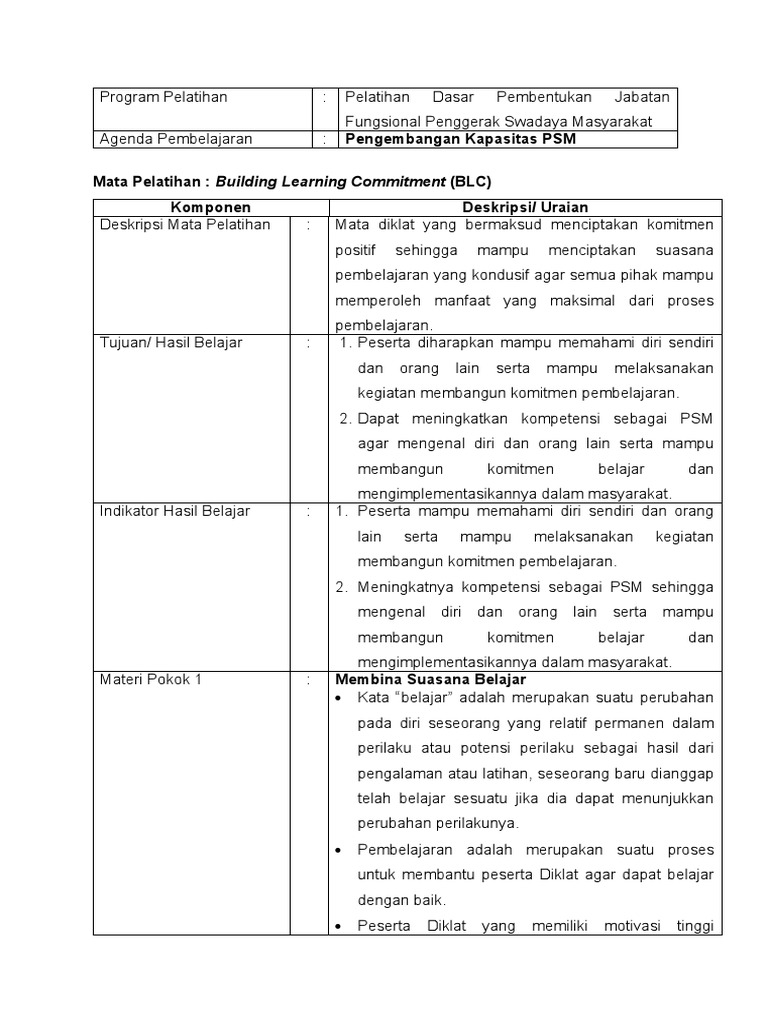 Building Learning Commitment | PDF