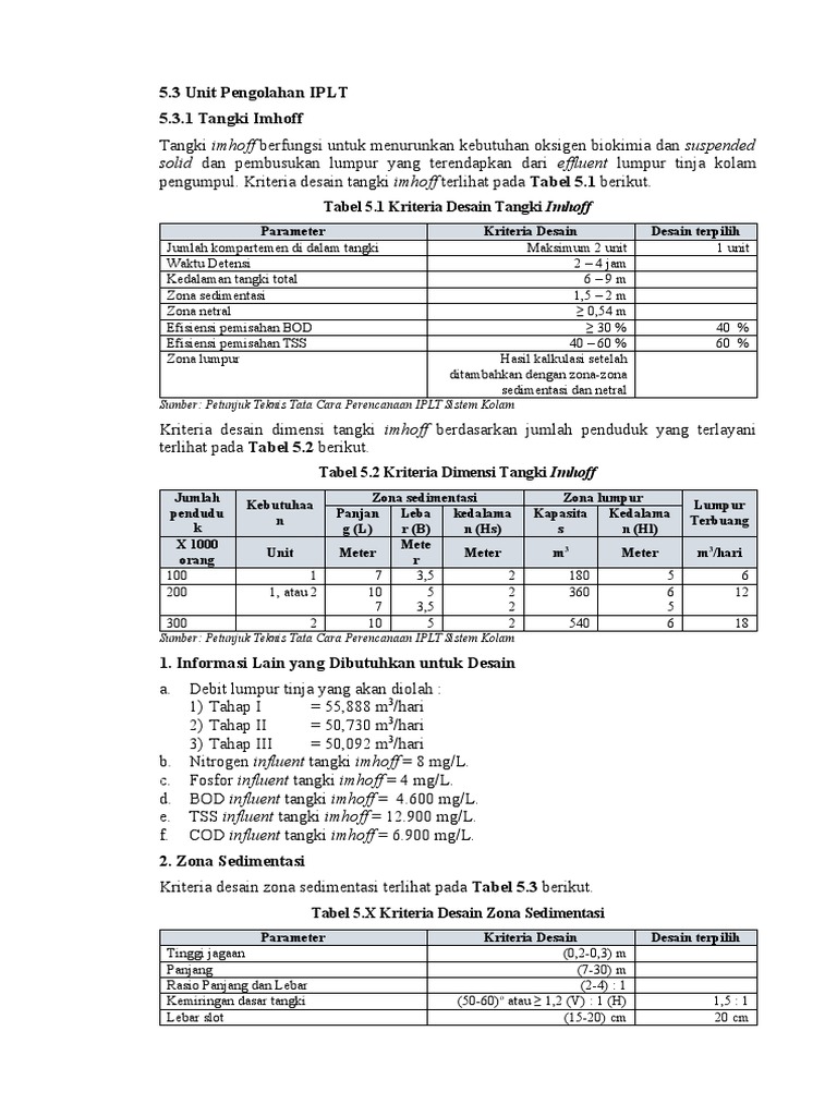 Bab 5 Tangki Imhoff Terbaru | PDF