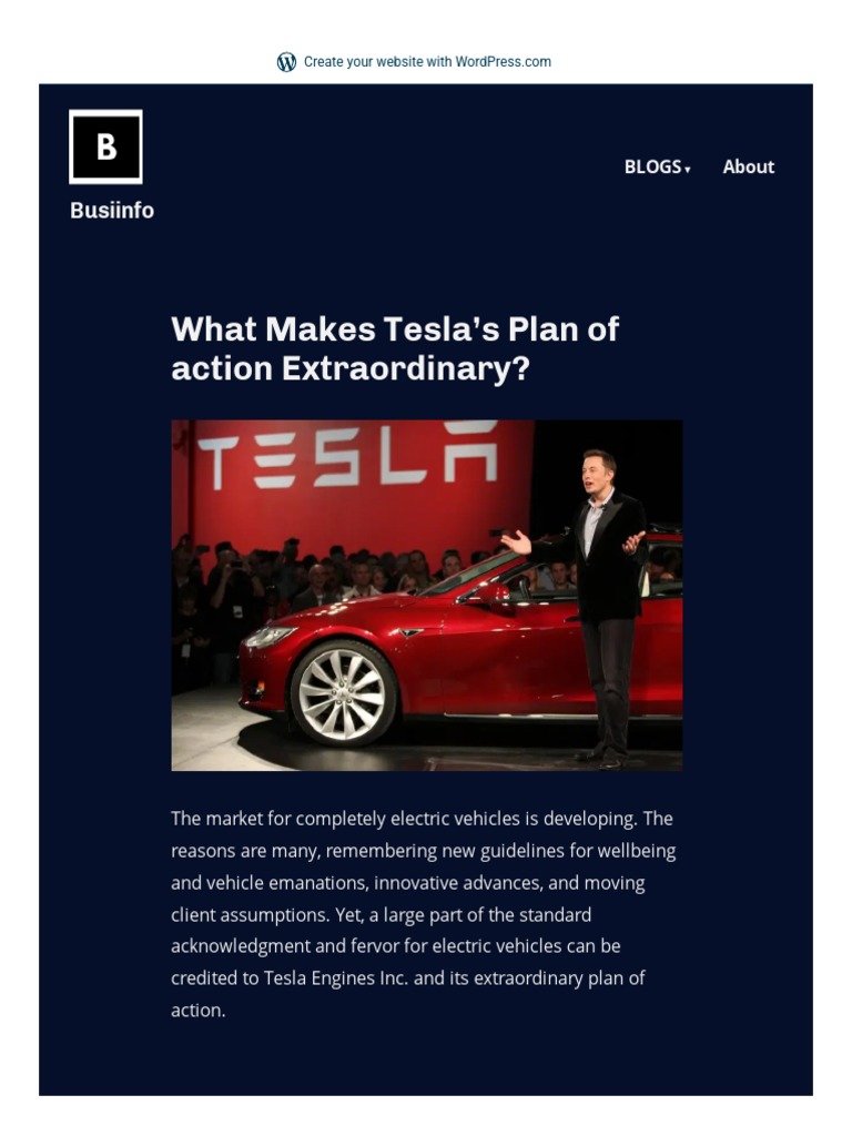Reasons Why Tesla Belongs To Future | PDF