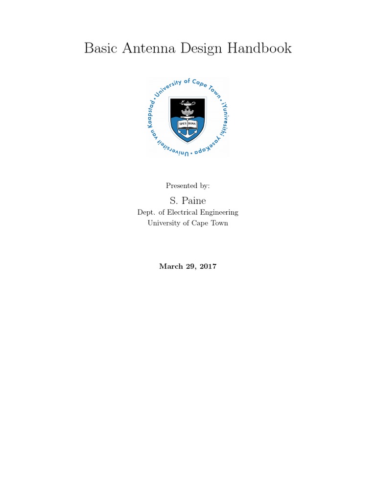 Basic Antenna Design Handbook | PDF | Polarization (Waves) | Antenna ...