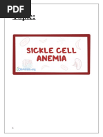 Sickle Cell Anemia Overview and Insights | PDF | Anemia | Point Mutation