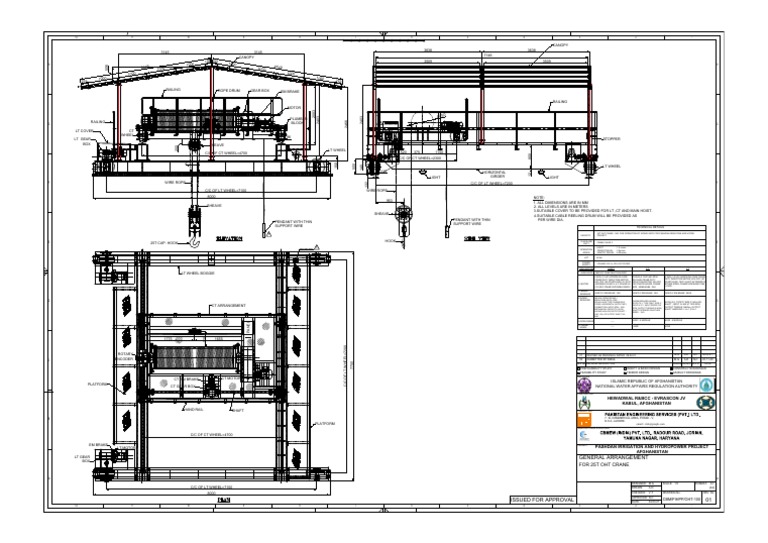 100 General Arrangement-Model | PDF | Electric Motor | Crane (Machine)