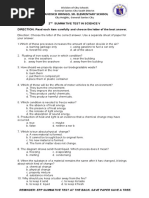 Summative Test-Written Work 2 Science 4 Quarter 2 Competencies | PDF ...