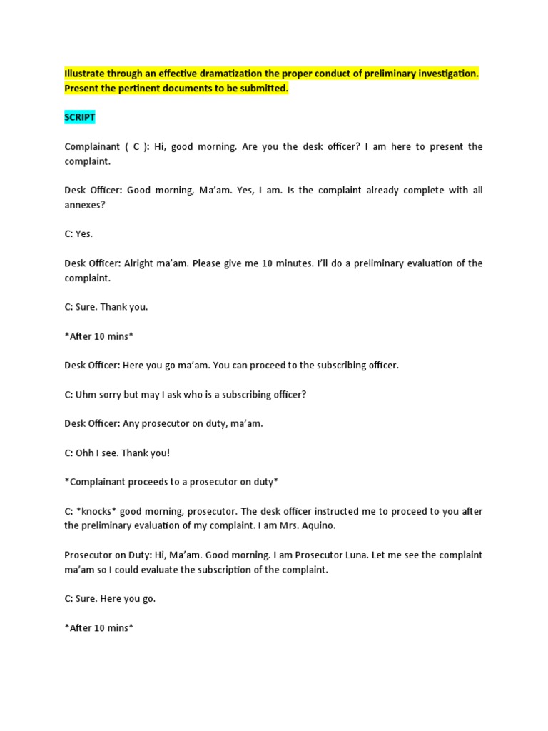 Preliminary Investigation | PDF | Affidavit | Crime & Violence