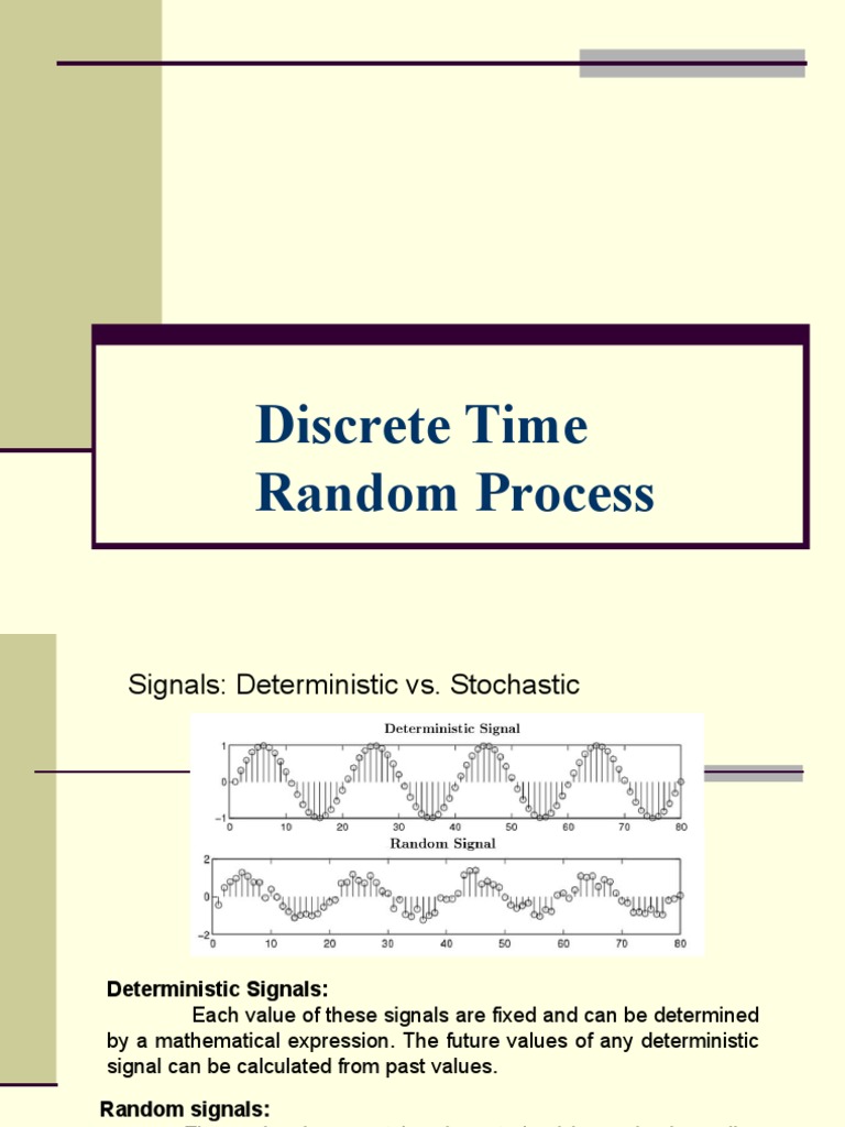 Discrete Time Random Process | PDF | Stationary Process | Randomness