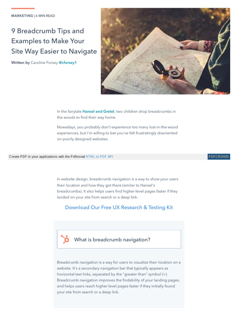 Blog Hubspot Com Marketing Navigation Breadcrumbs | PDF | Web Design | Html
