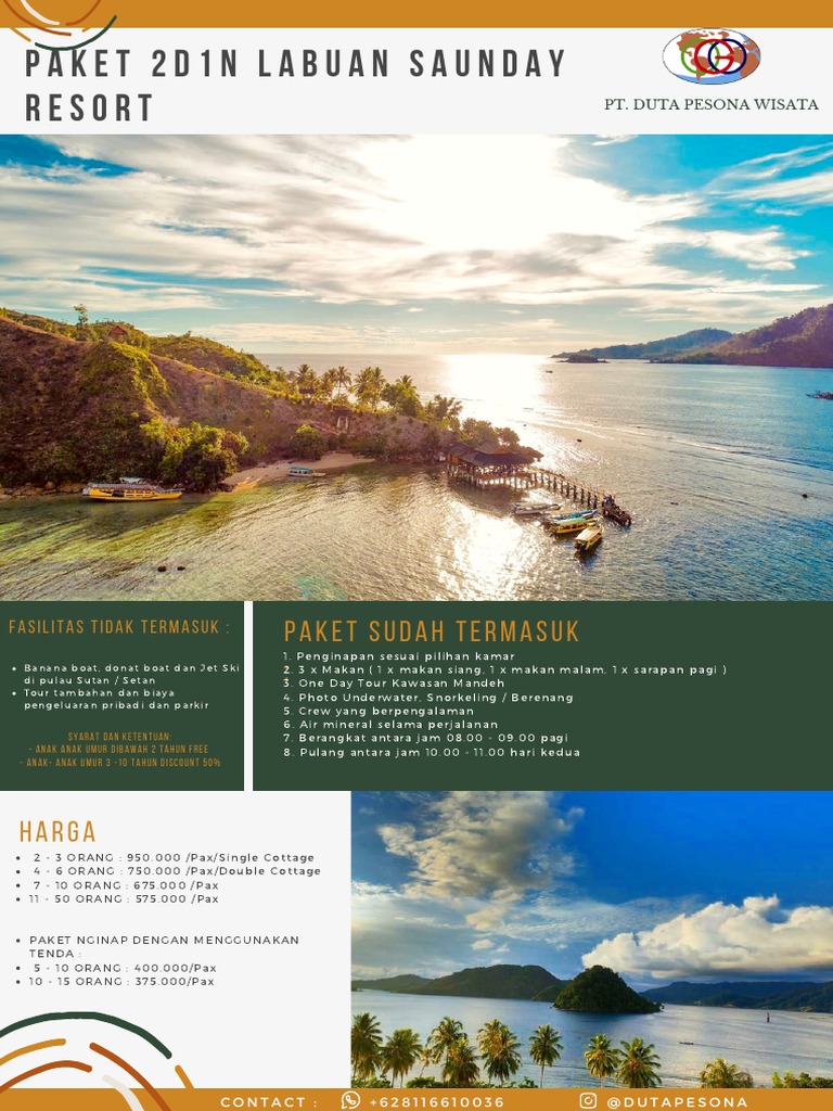 Labuan Sunday Resort 2d1n Dupes | PDF