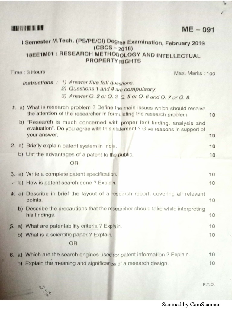 Research Methodology and Intellectual Property Rights | PDF