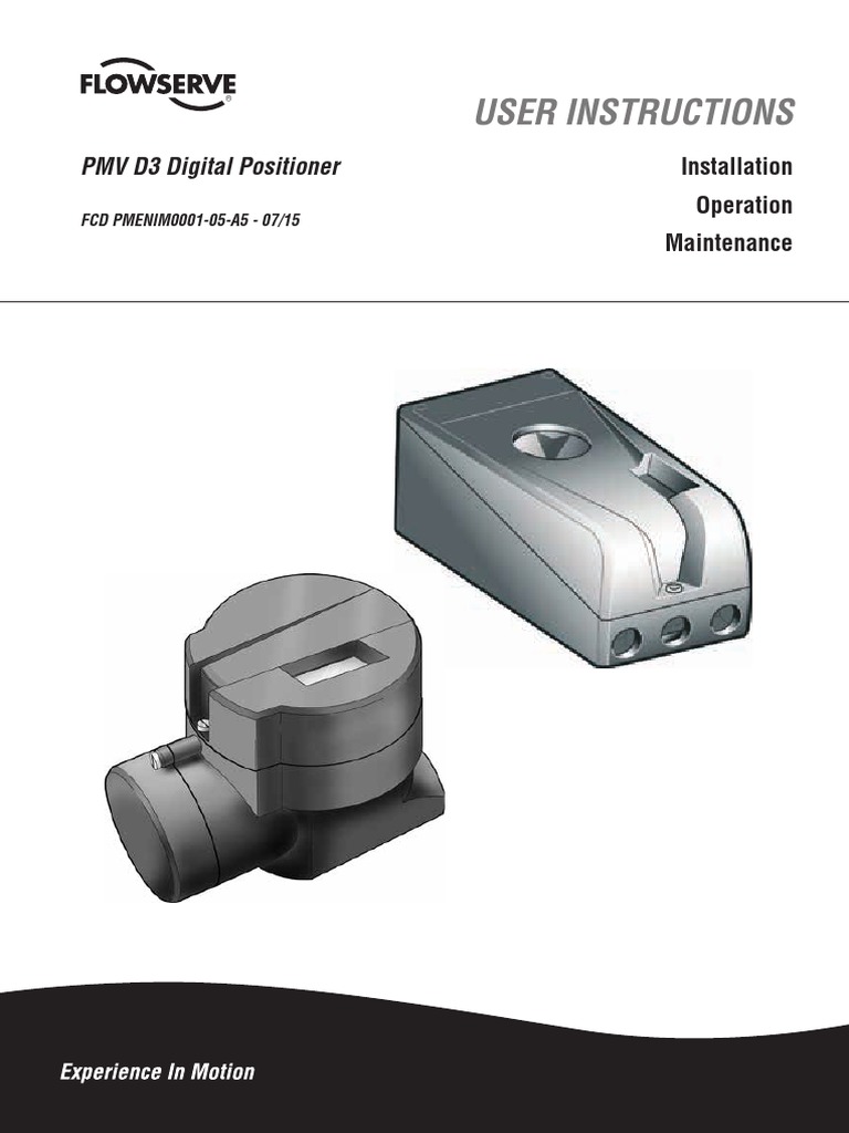 User Instructions: PMV D3 Digital Positioner | PDF | Valve | Switch
