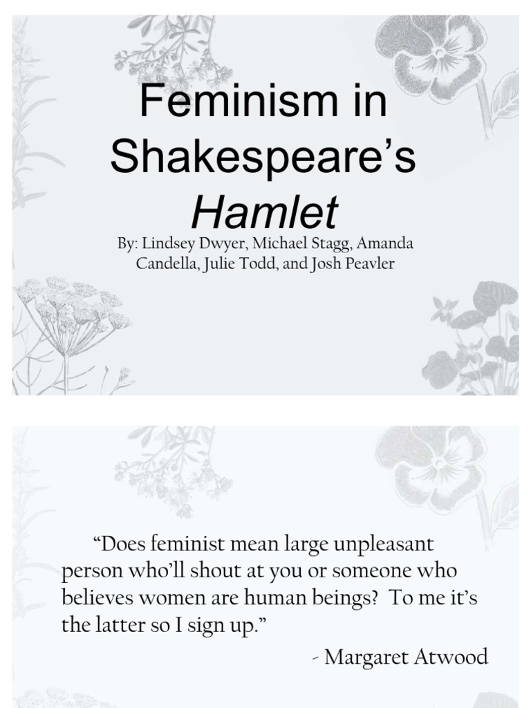 Feminism in Shakespeare's Hamlet | PDF | Hamlet | Feminism