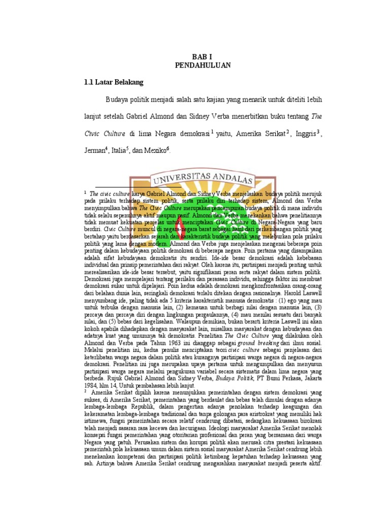 Budaya Politik Gabriel Almond | PDF