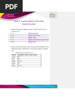 English Phonetics - Task 2 - Practical Exercises | PDF