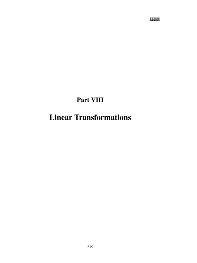 8 Linear Transformations | PDF | Linear Map | Vector Space