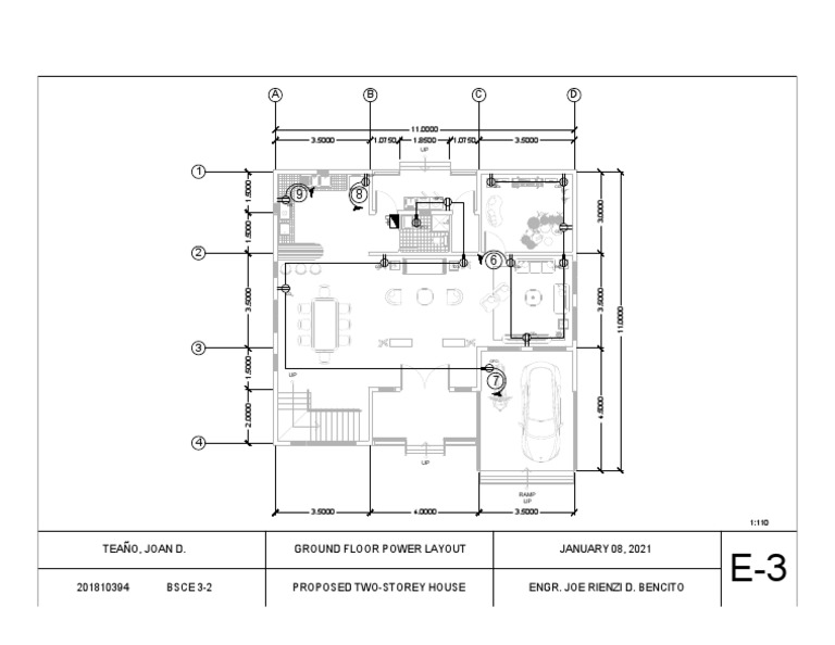 E3 - Ground Floor Power Layout | PDF