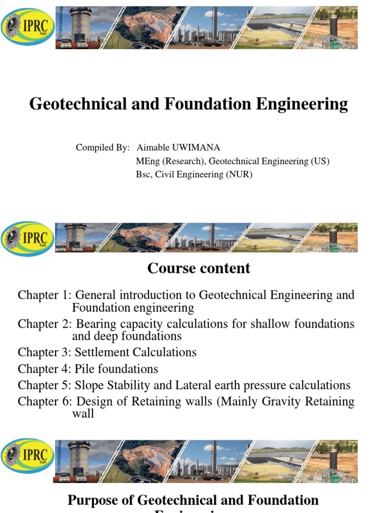 Site Investigation and Selection of Foundations | PDF | Geotechnical ...